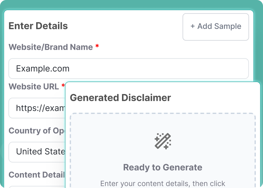 Free AI Disclaimer Generator Online Tool | Unlimited