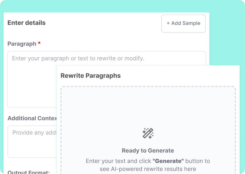 Free AI Paragraph Rewriter Online Tool | Unlimited