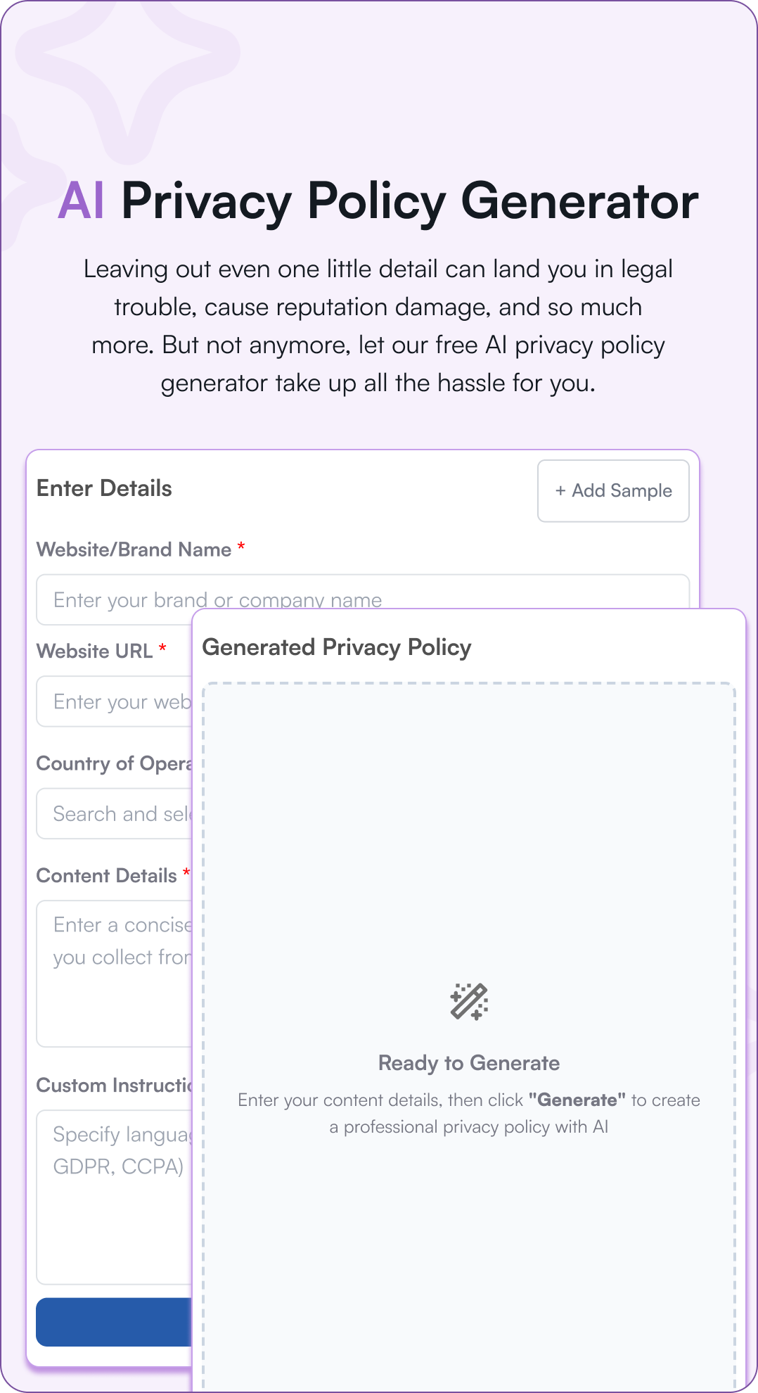 Free AI Privacy Policy Generator Online