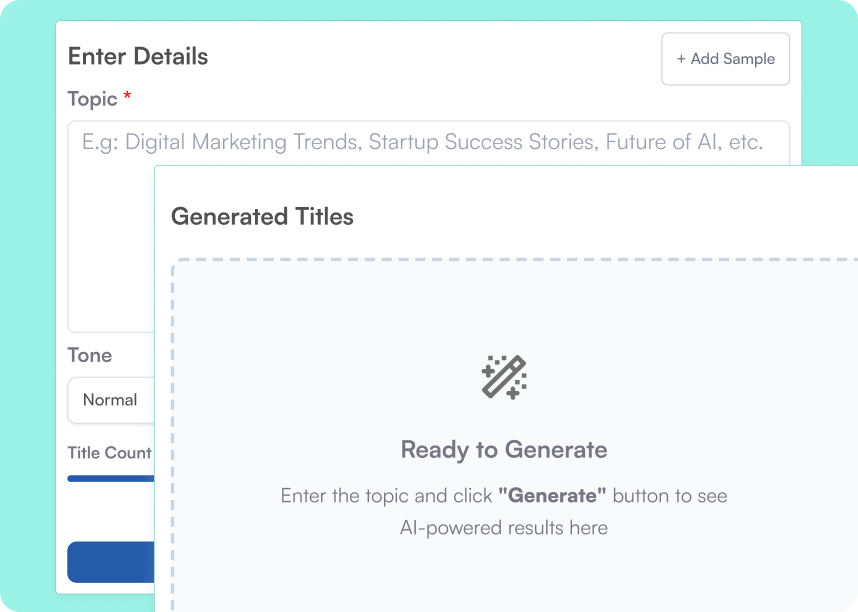Free AI Title Generator Online Tool| Unlimited